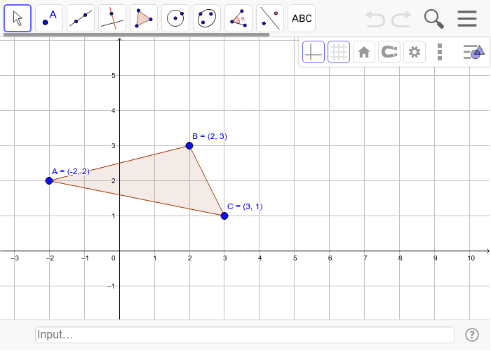 Reflect the triangle – GeoGebra